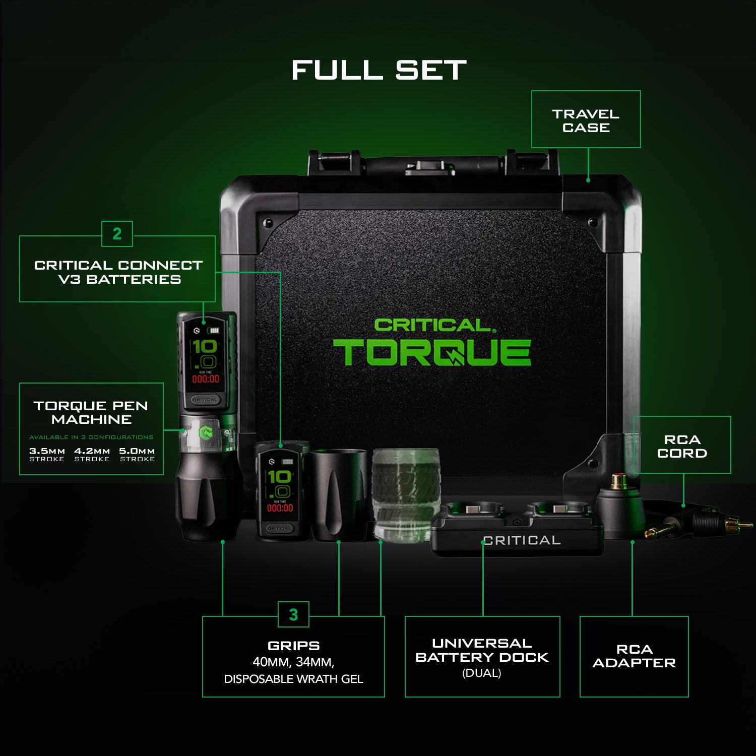 Critical Torque Pen Machine - Critical Tattoo Supply
